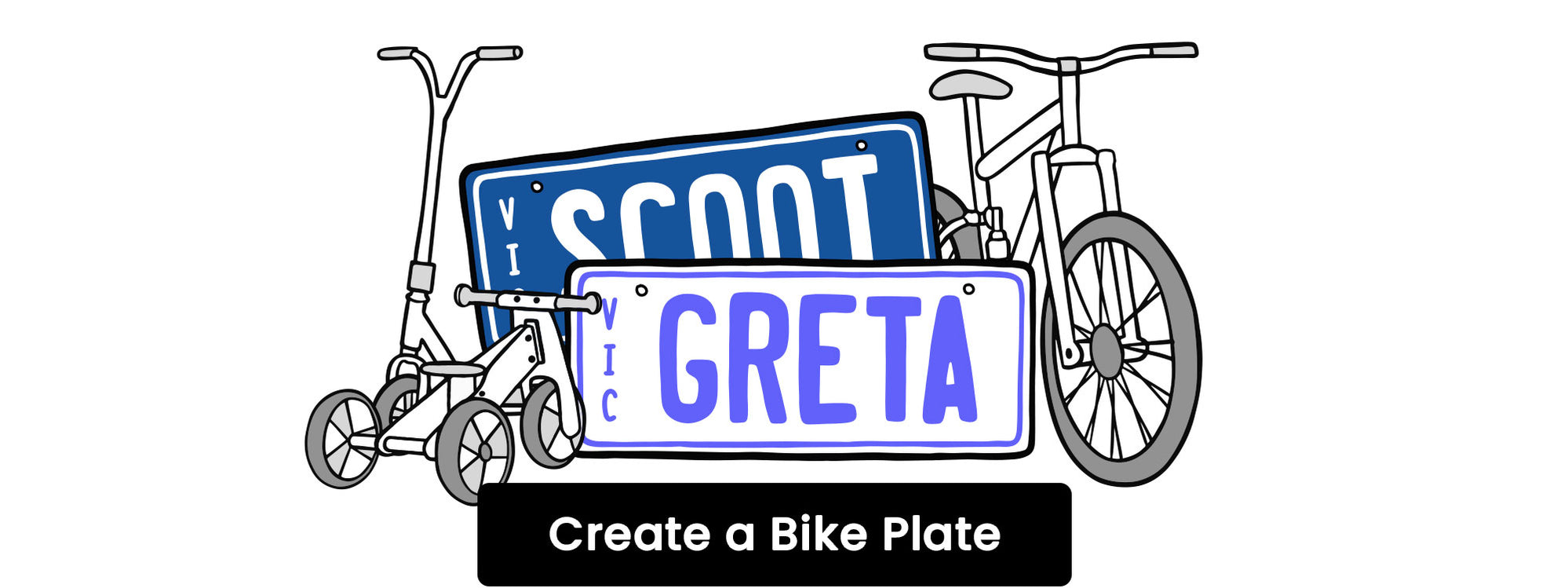 Personalized Mini Number Plates for Kids – Miniplate.com.au — MiniPlate ...