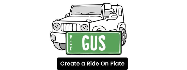 Personalized Mini Number Plates for Kids – Miniplate.com.au — MiniPlate ...