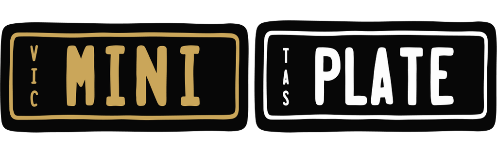 Personalized Mini Number Plates for Kids – Miniplate.com.au — MiniPlate ...